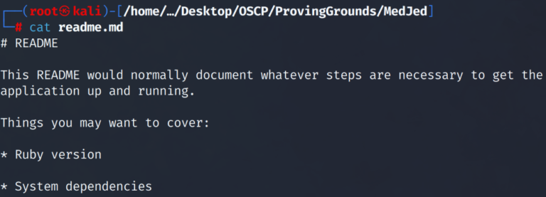 Proving Grounds – MedJed Walkthrough – PwnSec's